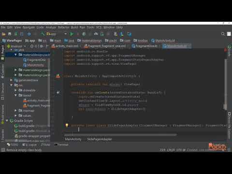 Learn Hands On Android Material Design Implementing ViewPager | packtpub com - Mind Luster