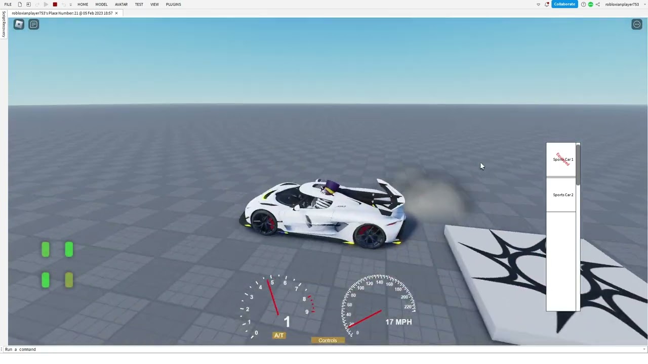 Remastered Car Spawning GUI Showcase Roblox Studios