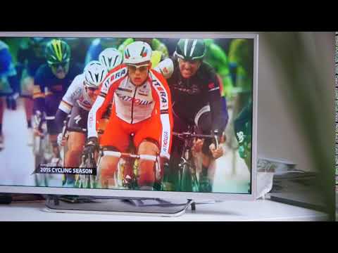 Watching Eurosport channel on Sony Bravia full HD TV. Free HD video footage