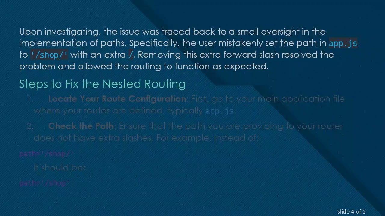 Fixing nested routing issues with react-router in Your React App