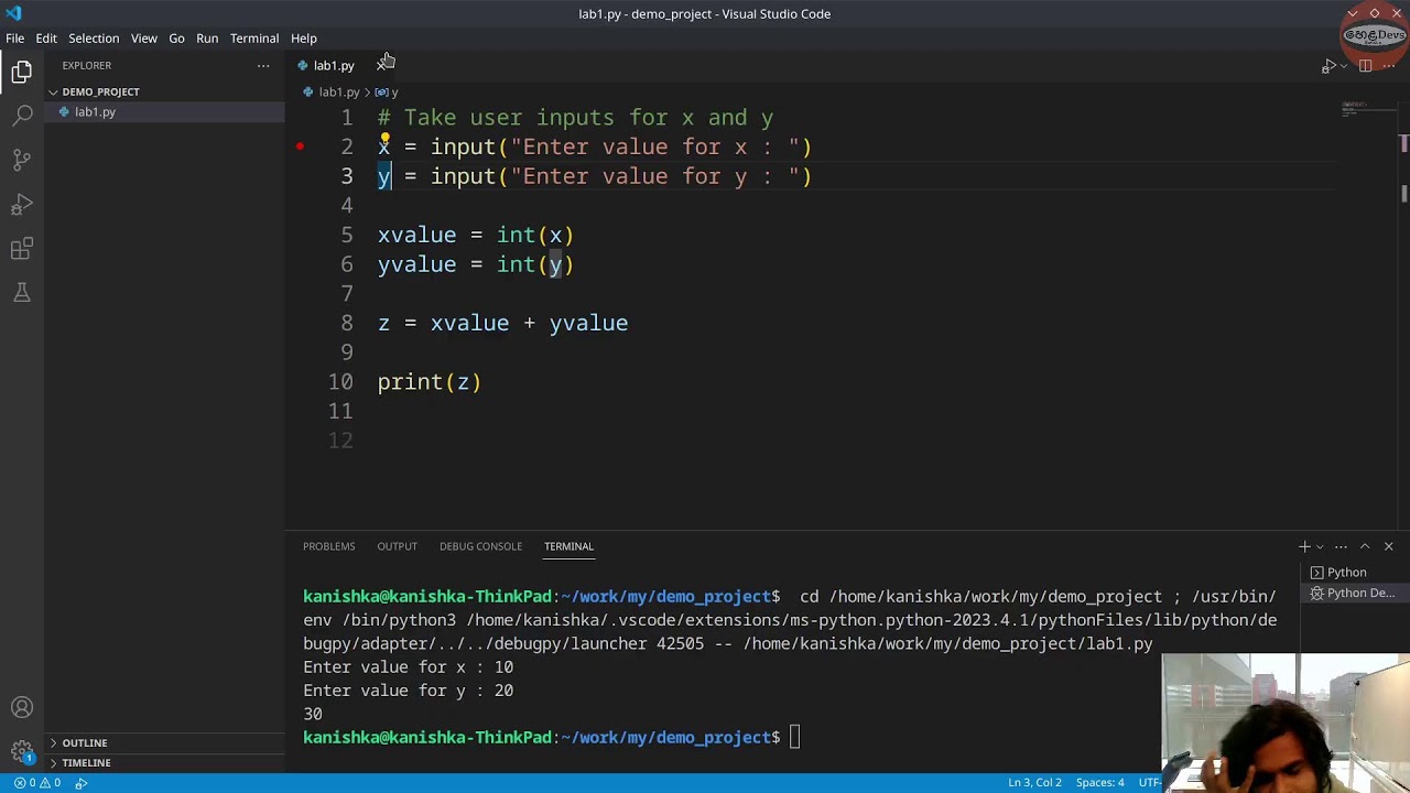Lab 1 :  Getting Familiar With Python Development Environment