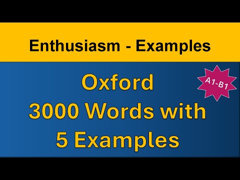 Enthusiasm - Examples