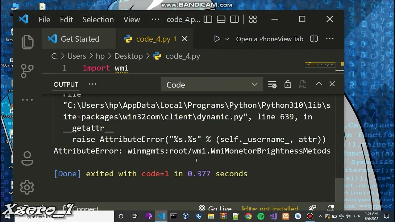 Control Screen Brightness Using Python 2 Lines