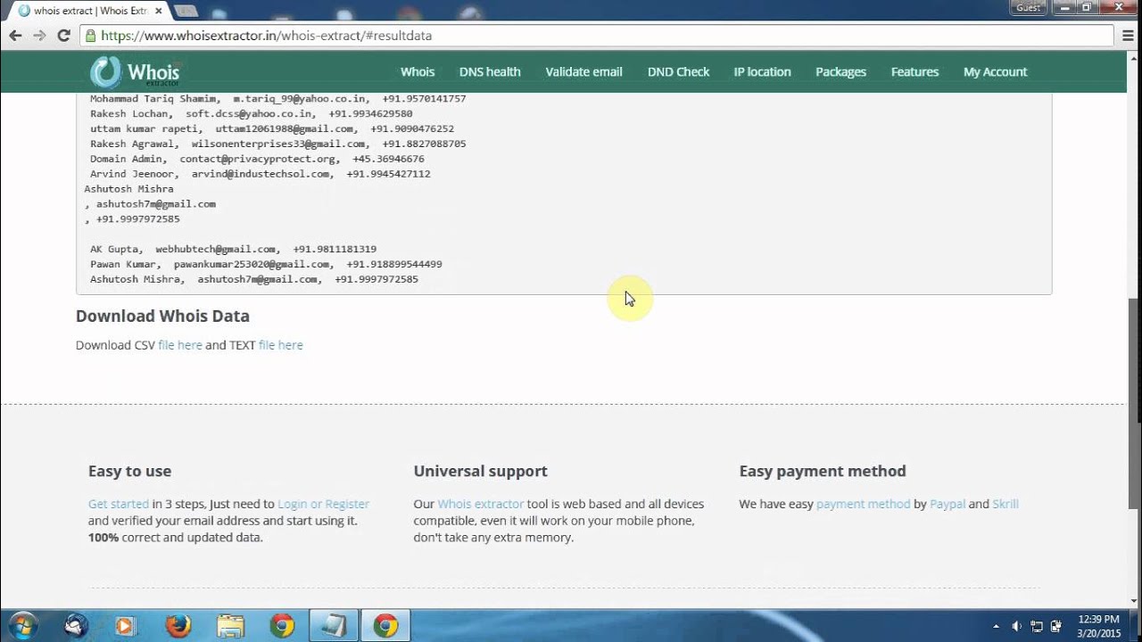 Whois Extractor | Get Easy Way 100% Free