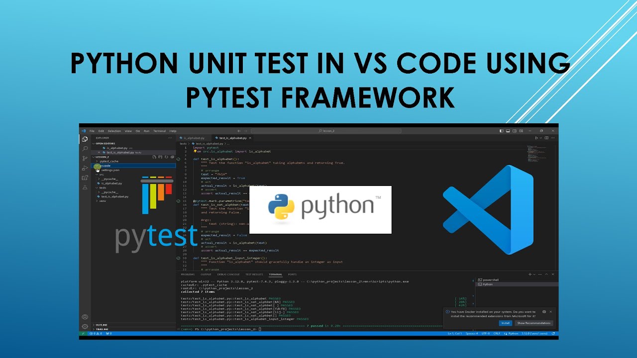 Mastering Python Unit Testing with Pytest in Visual Studio Code