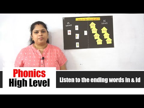 Listen to the ending words in & id | Phonics High Level Part-6 | Phonic Sounds | English Speaking