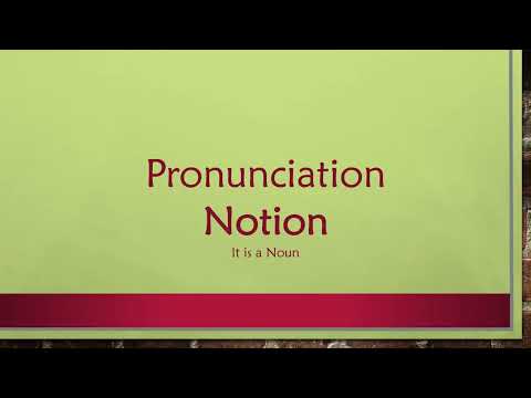 Notion Pronunciation