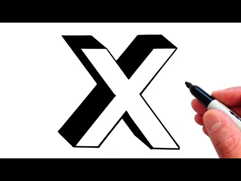 How to Draw Letter x in Lowercase 3D – Maybelle Davis