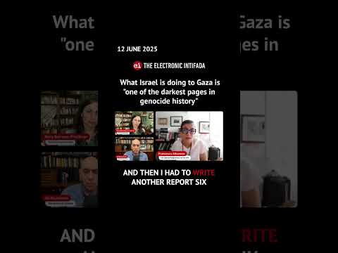 What Israel is doing in Gaza is "one of the darkest pages in genocide history"