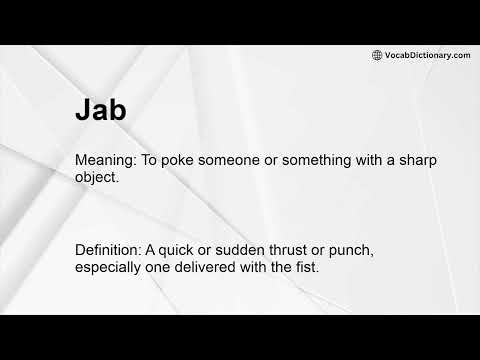 Jab Meaning