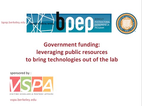 Government funding: leveraging public resources to bring technologies out of the lab