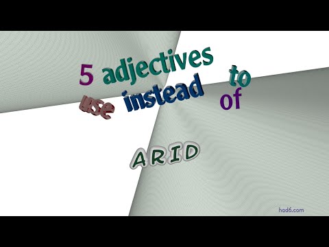 arid - 5 adjectives synonym of arid (sentence examples)