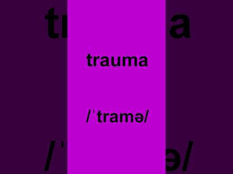 How to pronounce "trauma in American English #americanpronounce #americanenglish #pronouncecorrectly