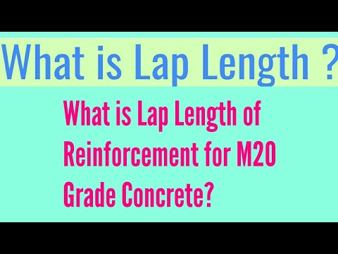 What is Lap Length What is Lap Length of Reinforcement for M20 Grade Concrete