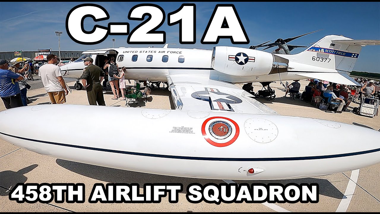 U.S. Air Force Learjet C-21A, 458th Airlift Squadron, Walkaround | Dover Delaware Airshow