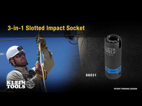 3-in-1 Slotted Impact Socket (Cat. No. 66031)