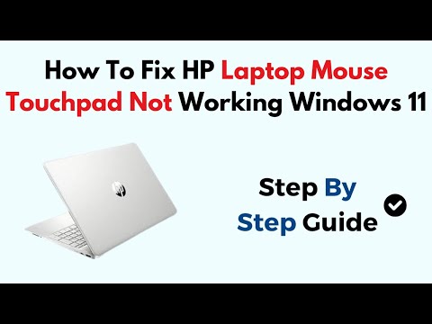 How To Fix HP Laptop Mouse Touchpad Not Working Windows 11