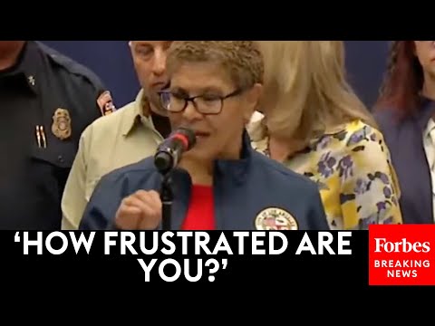 MUST WATCH: Mayor Bass Asked Point Blank About Fire Hydrants Having No Water | California Wildfires