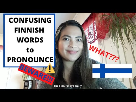 Confusing Finnish words to pronounce! Difficult Finnish words! Filipina speaking Finnish!