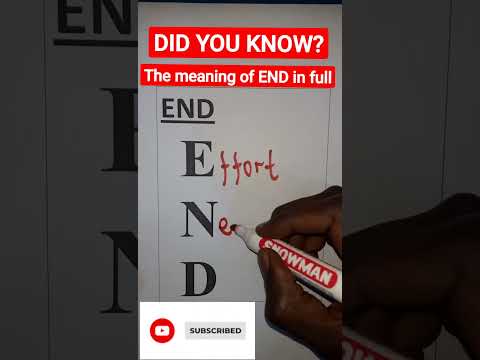 END: The meaning of END in full. Learn hidden meanings and some writing skills.