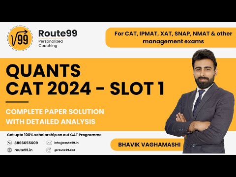 CAT 2024 Slot 1 Quant Solution | CAT 2024 Solved Paper | PYQ CAT 2024 | Q 8
