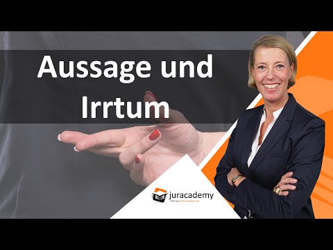 Aussagedelikte - Übersicht - Irrtum §§ 153 ff StGB ► juracademy.de