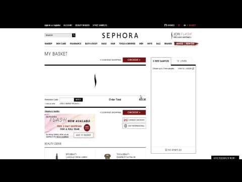 How to use a promo code at Sephora