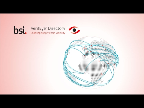 BSI VerifEye™ Directory: Enabling Supply Chain Visibility