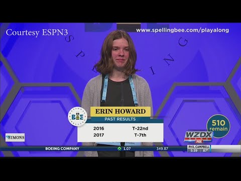 National Spelling Bee finalist from Huntsville