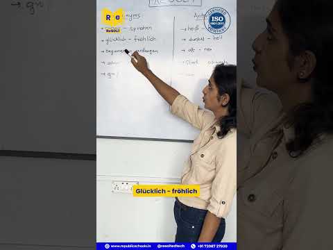 In today’s class let’s learn some synonyms and antonyms in German Language 🇩🇪