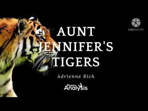Aunt Jennifer's Tiger [hindi] class 12 explanation