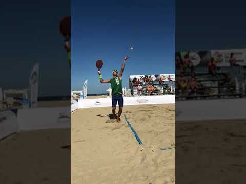 Beach Tennis - Michelle Capeletti - Saque Slow Motion - Tutorial