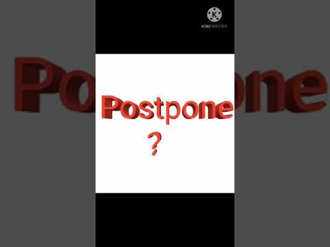 postpone का मतलब ? meaning of postpone ?👉 #shortvideo,#ytvideo,#postponevideo