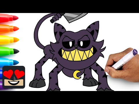 How To Draw Monster CatNap | Poppy Playtime
