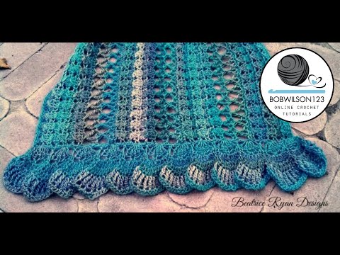 Crochet Midnight Breeze Shawl Tutorial - Beatrice Ryan Designs