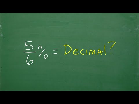 5/6 % is equivalent to what decimal?