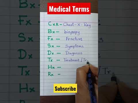Prescription | Rx |Medical Terms| Medical Abbreviations #doctor #shorts#medicalterms #shorts