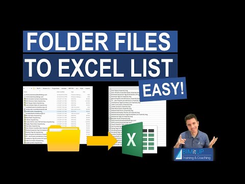 How to Create a List of Files inside a Folder (in Excel)