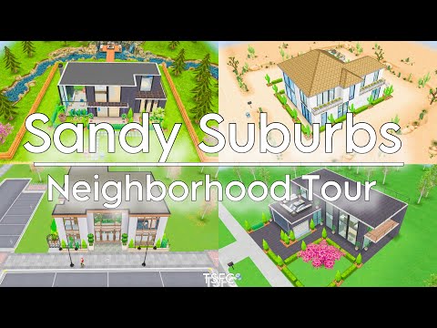 Sims Freeplay Neighborhood Tour|Sim Town Tour|What is in my Town|Original Designs|Part 3