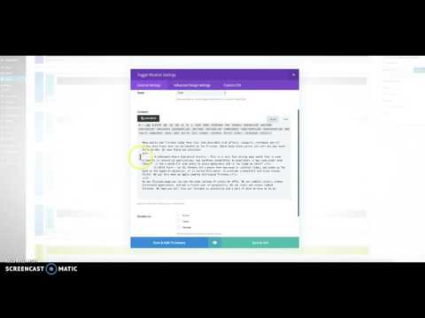 Editing Wordpress Divi Theme #2 {Toggle Module}