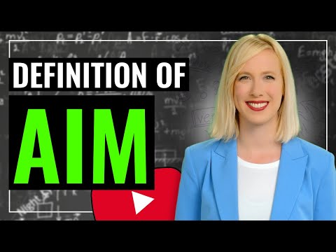 AIM use in a Sentence, Meaning and Definition