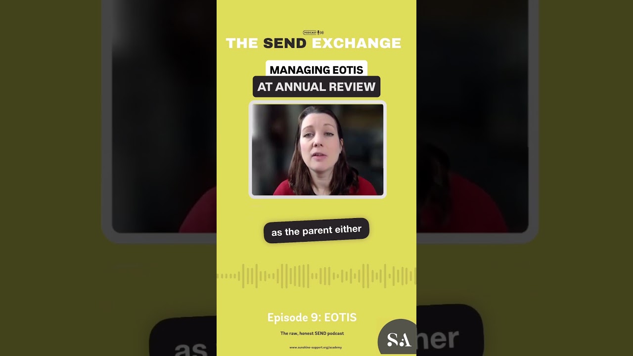 How to manage EOTIS at annual review of the EHCP #eotis #eotas #ehcp