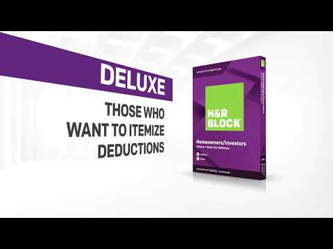 H&R Block Tax Software Deluxe
