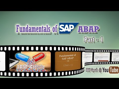 Fundamentals of SAP ABAP ( Part -1 )