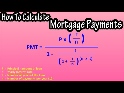 How To Calculate Monthly Mortgage Payments (By Hand) Explained - Formula For Mortgage Payments