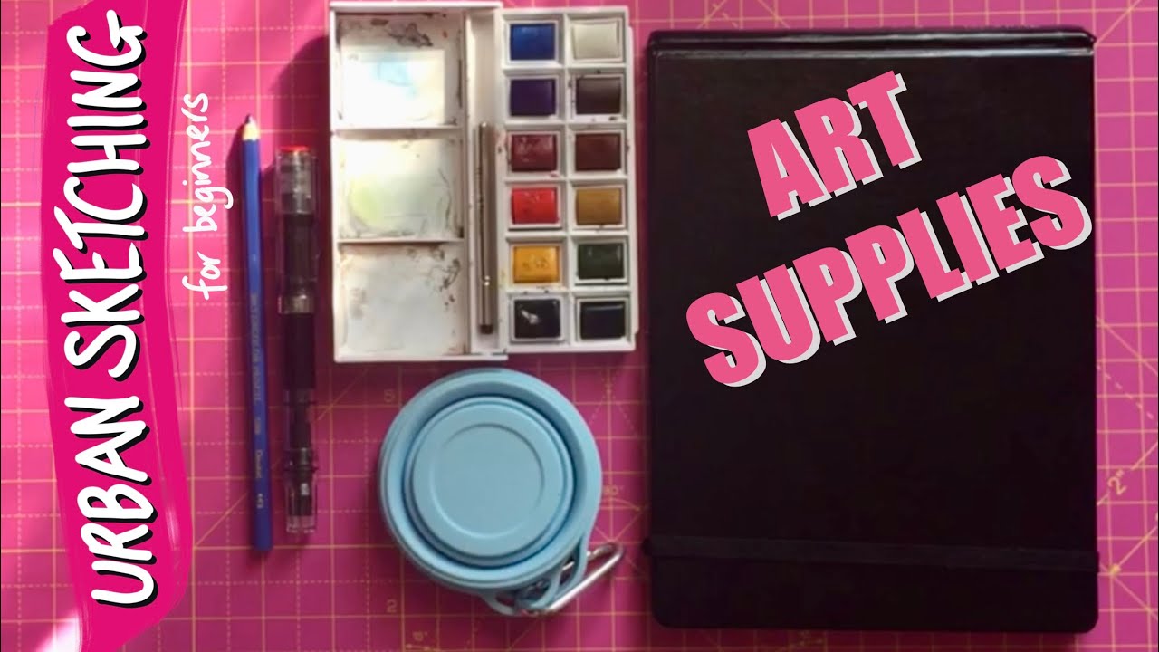 URBAN SKETCHING for beginners - art supplies to start sketching on location