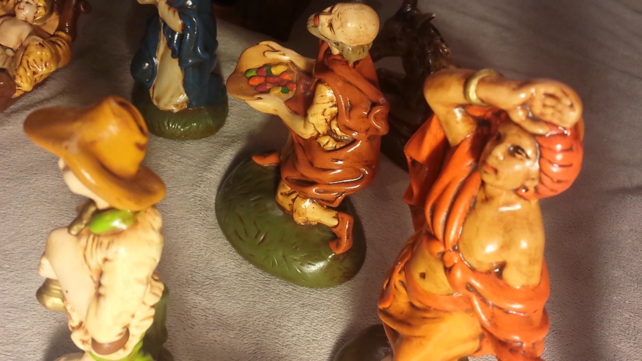 20 PC Vintage Ceramic Atlantic Mold 1970's Nativity