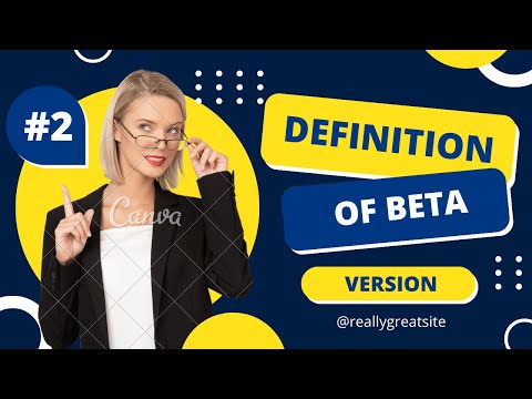 Definition of beta version