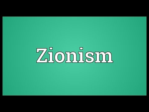 Zionism Meaning