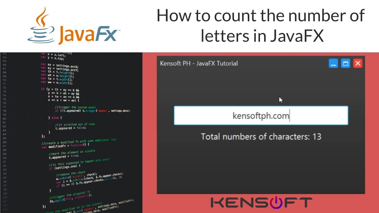 How to count the number of letters in Java application